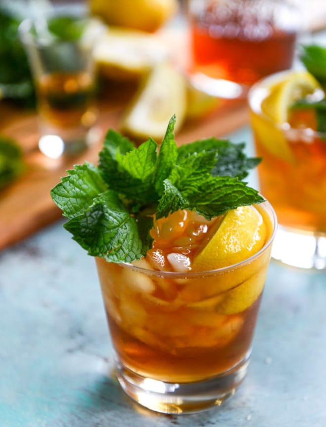 Bourbon Mint Iced Tea. - How Sweet Eats