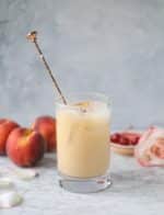 Peach Coladas - Iced Peach Colada Mocktails - Peach Colada