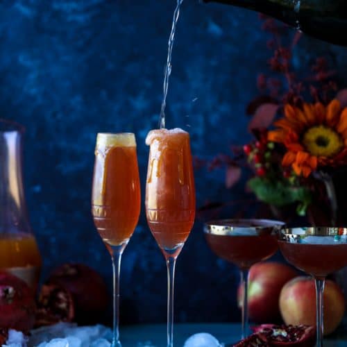 Cider Mimosas - Pomegranate Apple Cider Mimosas