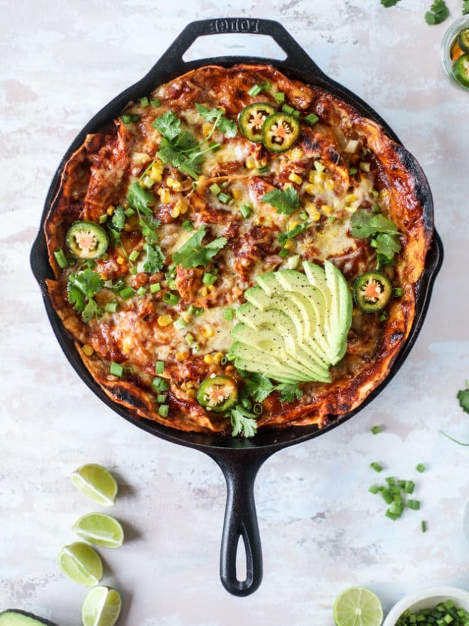 Chicken Enchilada Skillet - Smoky Chicken Enchilada Skillet