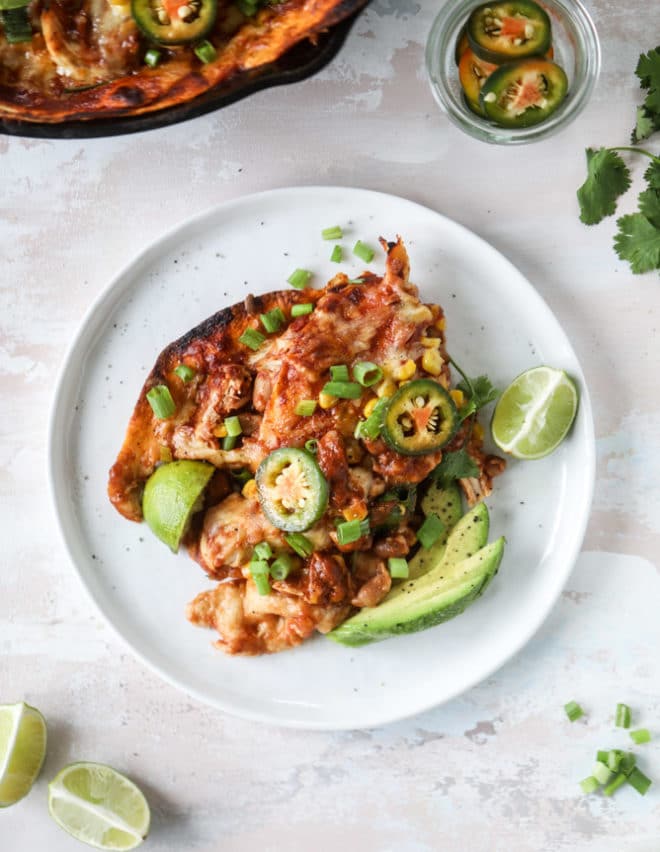 Chicken Enchilada Skillet - Smoky Chicken Enchilada Skillet