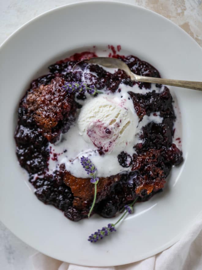 Black Raspberry Cobbler - Black Raspberry Lavender Cobbler