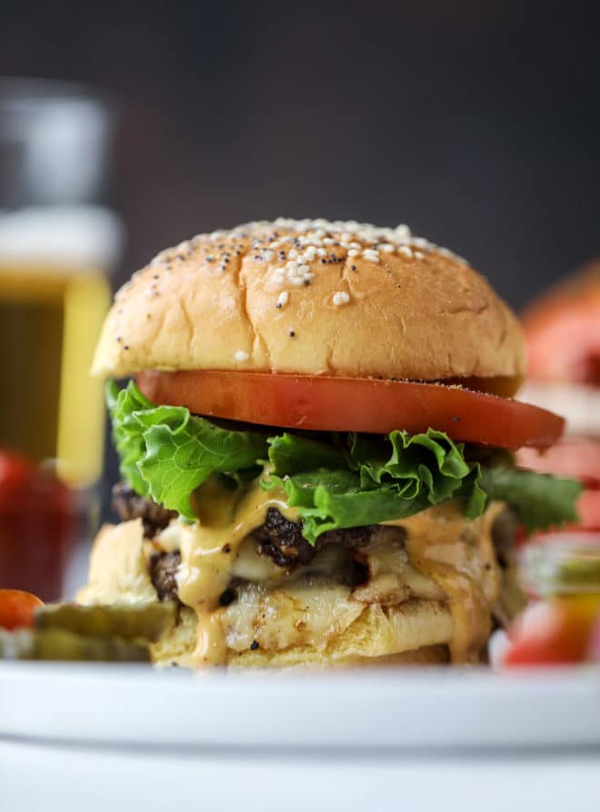 Smash Burgers - Smoked Gouda Smash Burgers with Special Sauce