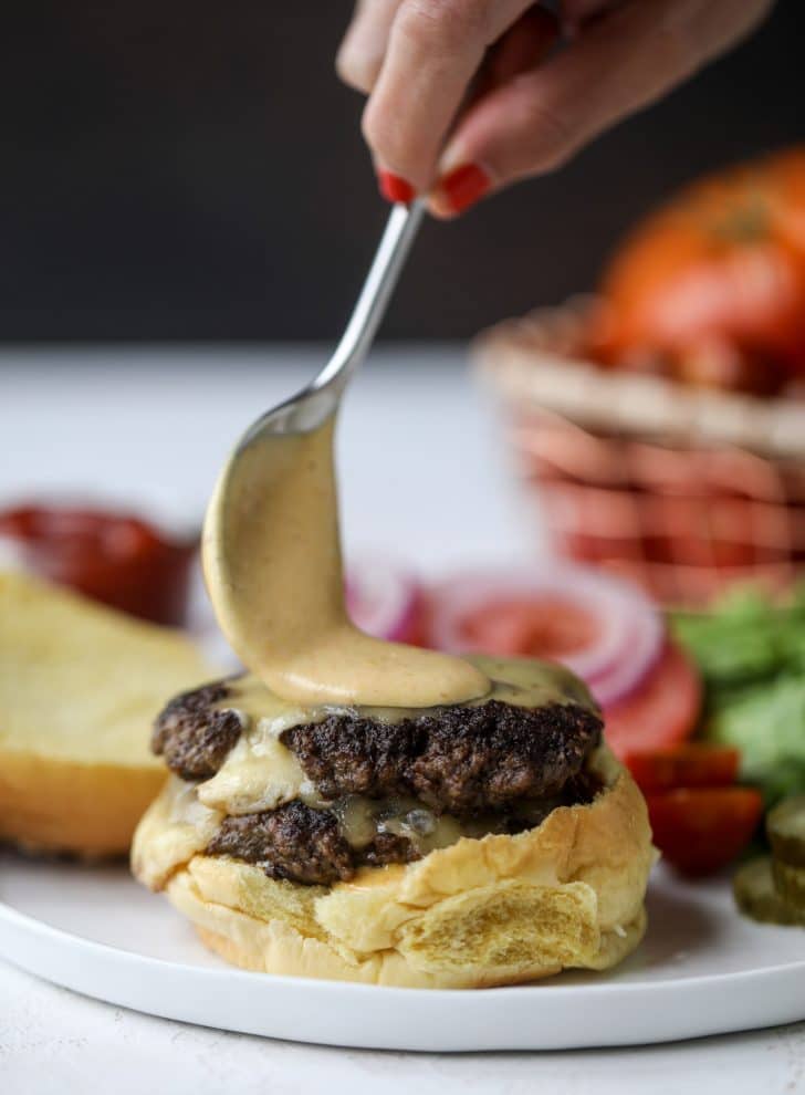 Smash Burgers - Smoked Gouda Smash Burgers with Special Sauce
