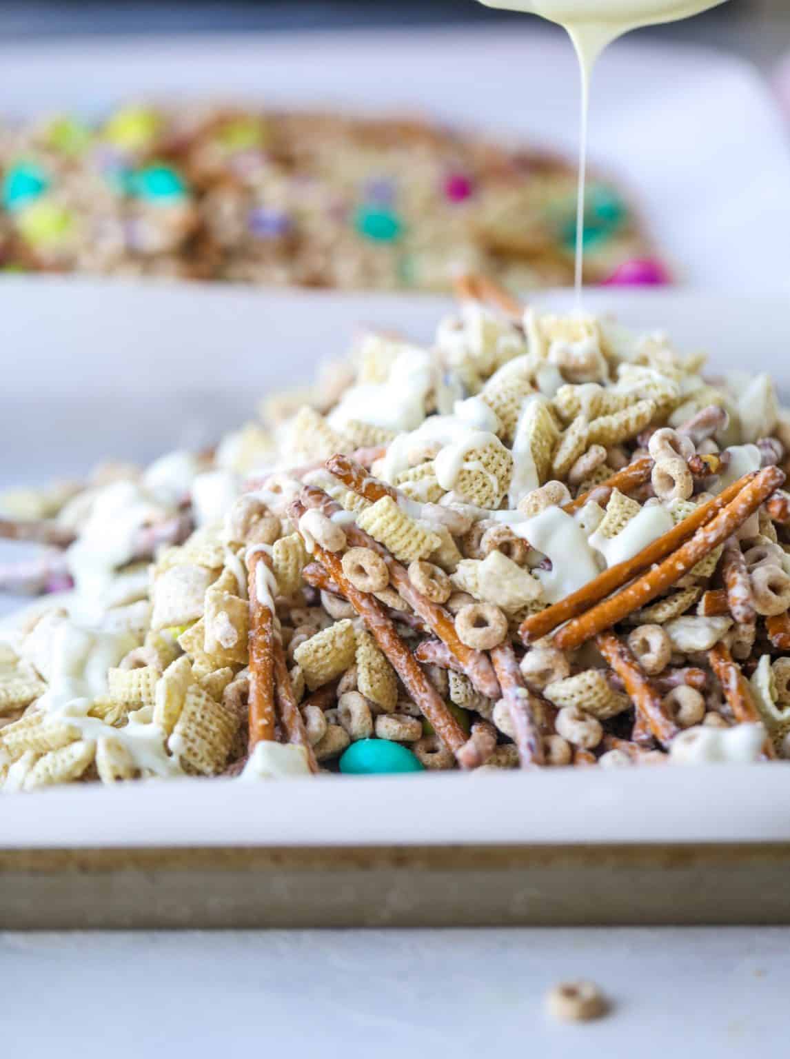 Easter Snack Mix - Easter Bunny Trail Mix Recipe - Easter Crack