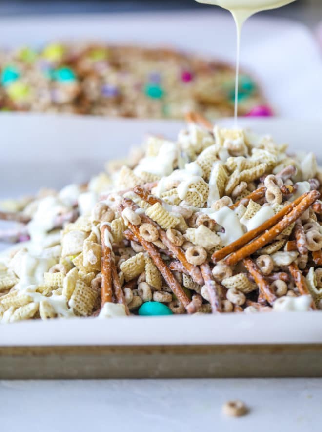 Easter Snack Mix - Easter Bunny Trail Mix Recipe - Easter Crack