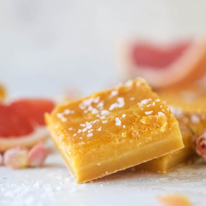 Citrus Bars Recipe - Salted Citrus Bars - Grapefruit Bars