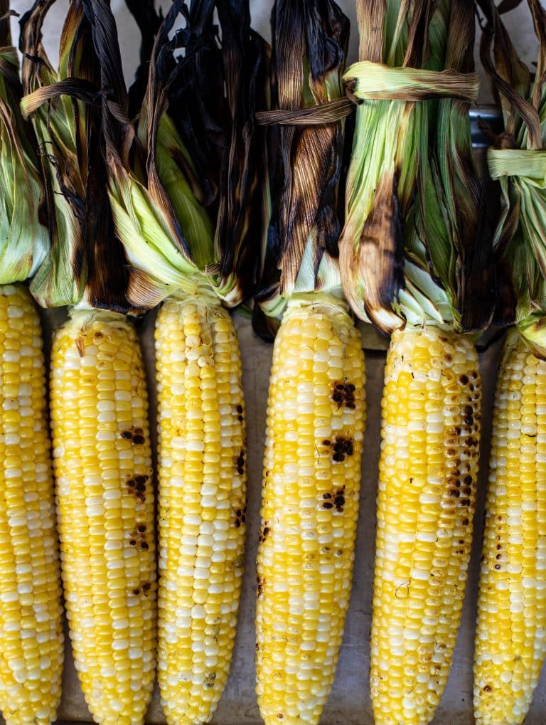 Street Corn Tacos - Street Corn and Jicama Tacos with Garlic Mayo