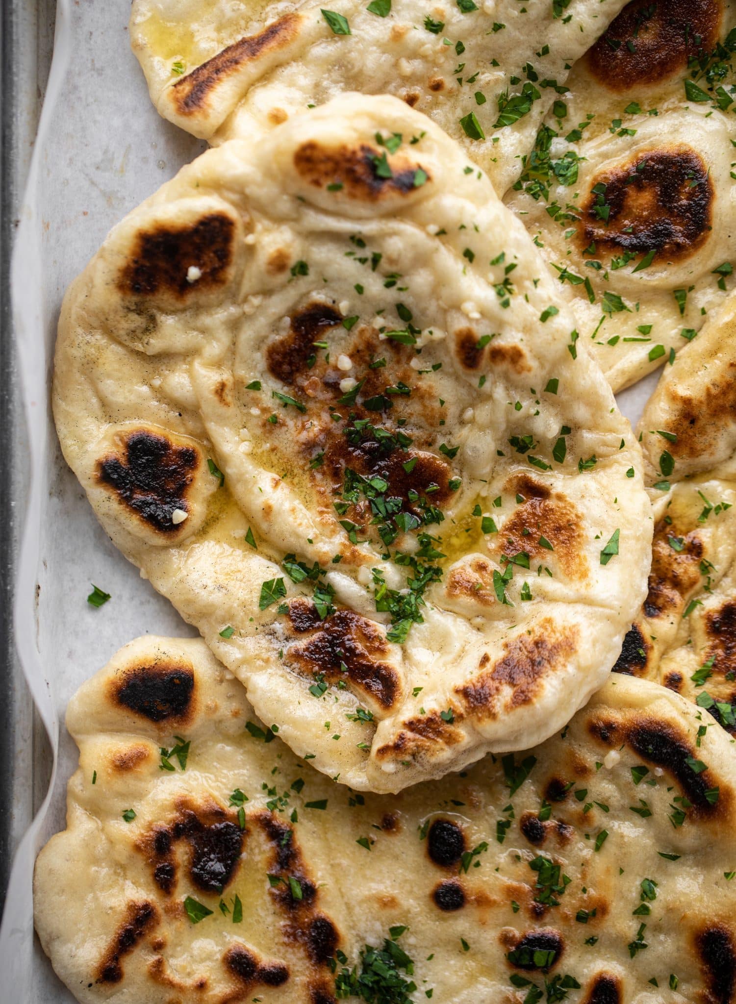 Naan Bread Recipe - Garlic Butter Naan Bread Recipe