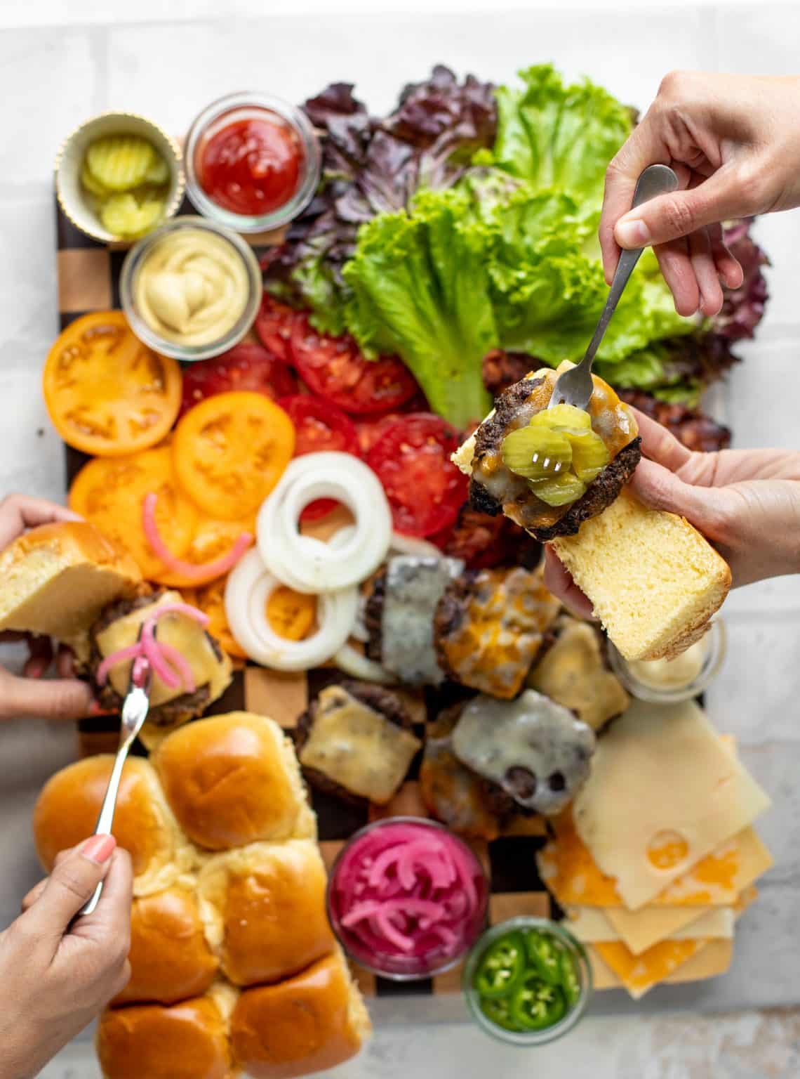 Slider Bar - How To Build a Burger Board with Toppings