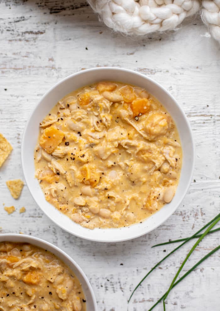 Butternut White Chicken Chili - White Chicken Chili with Butternut Squash
