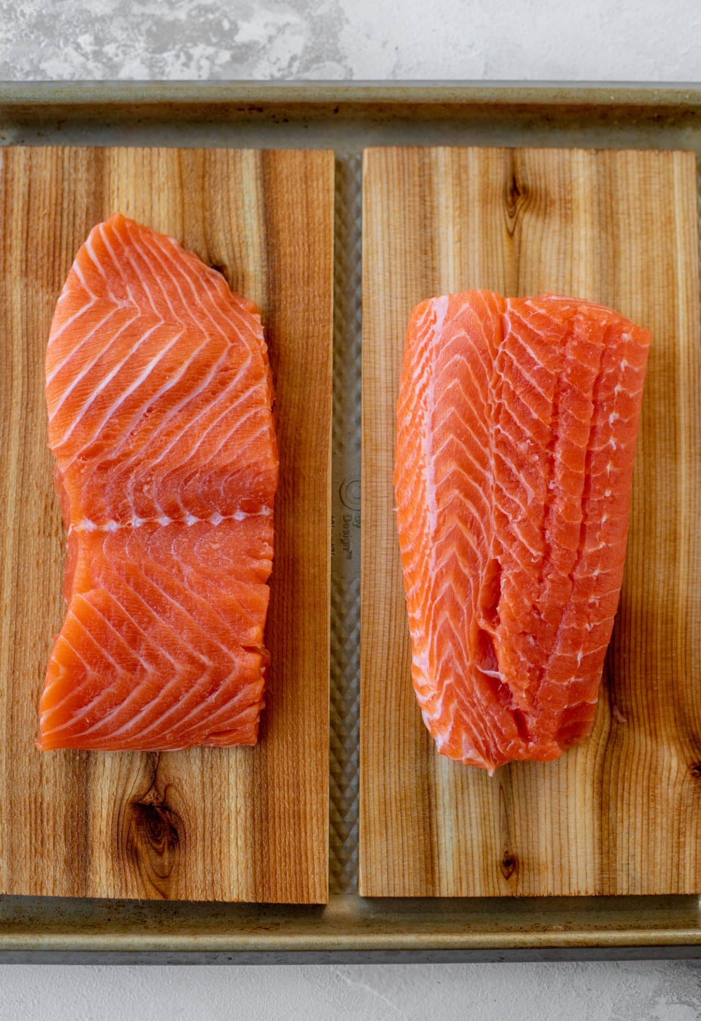 Cedar Plank Salmon - Smoky Sweet Salmon with Sesame Asparagus