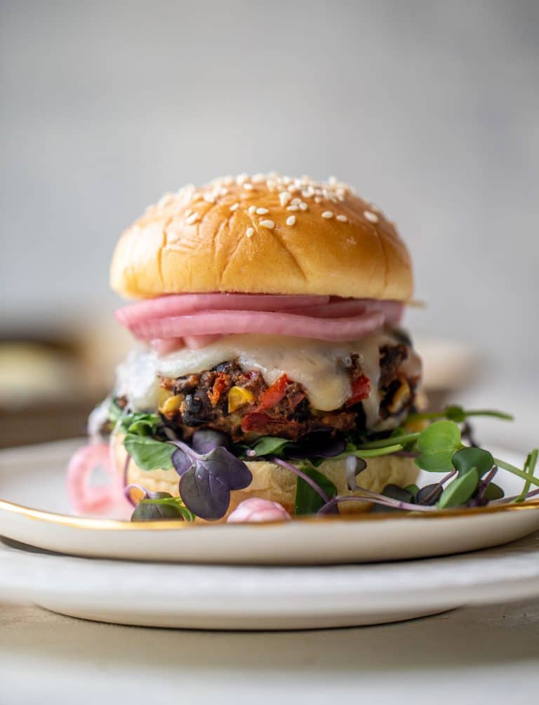 Black Bean Corn Burgers - Roasted Corn Black Bean Burgers