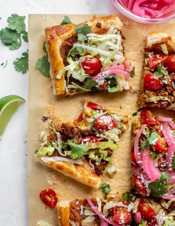 Taco Puff Pastry Pizza - Taco Puff Pastry Pizza Recipe