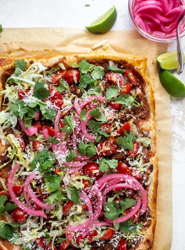 Taco Puff Pastry Pizza - Taco Puff Pastry Pizza Recipe