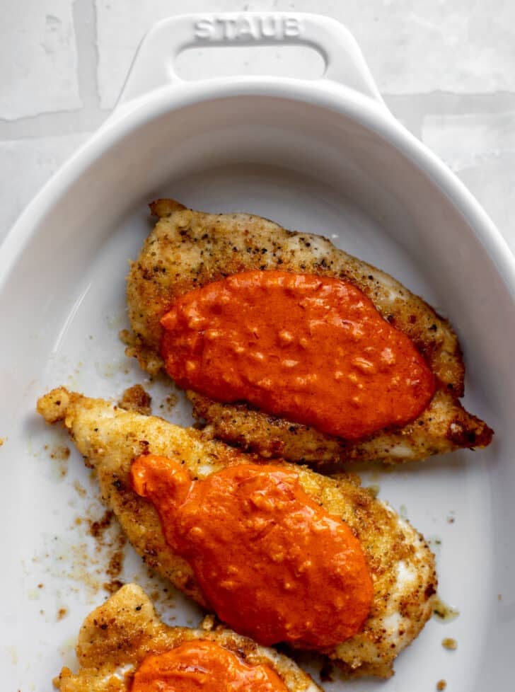 Vodka Sauce Chicken Parmesan - Chicken Parm with Vodka Sauce