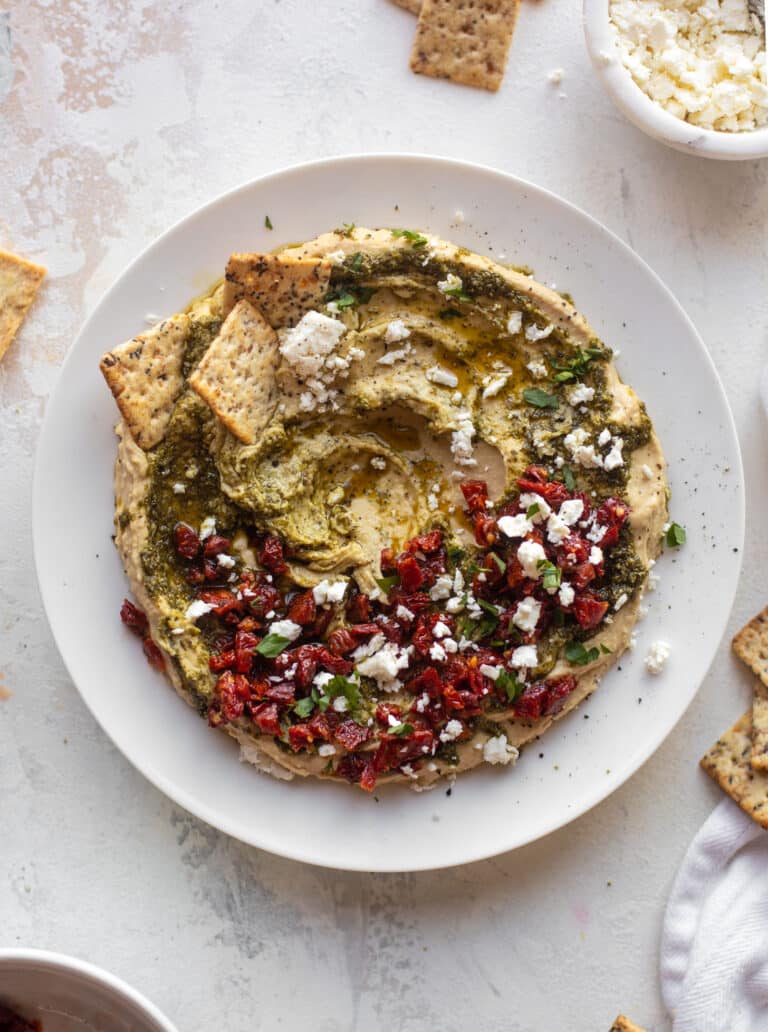 Fancy Hummus - Holiday Hummus I How Sweet Eats