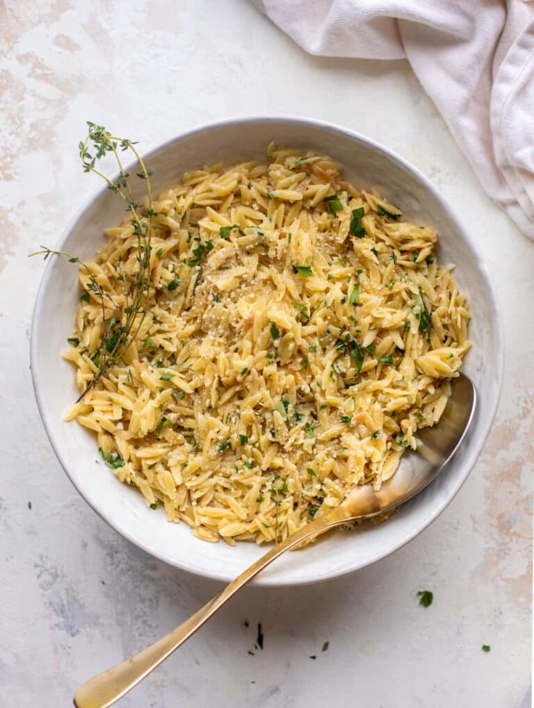 Parmesan Orzo - Parmesan Orzo Side Dish Recipe