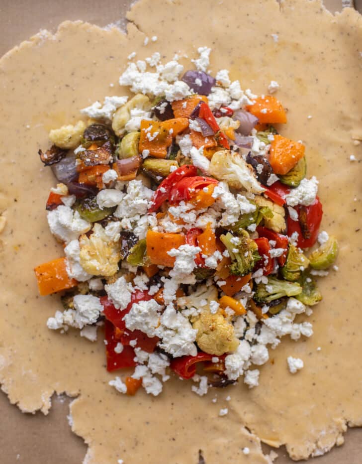Winter Vegetable Galette with Goat Cheese