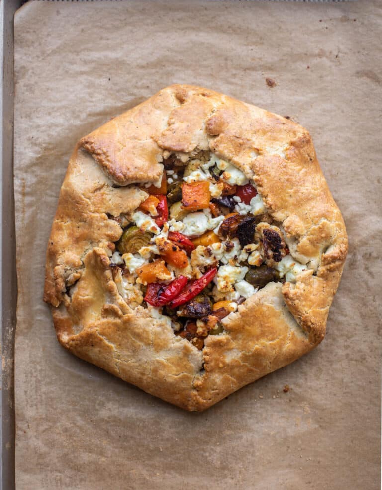 Winter Vegetable Galette with Goat Cheese