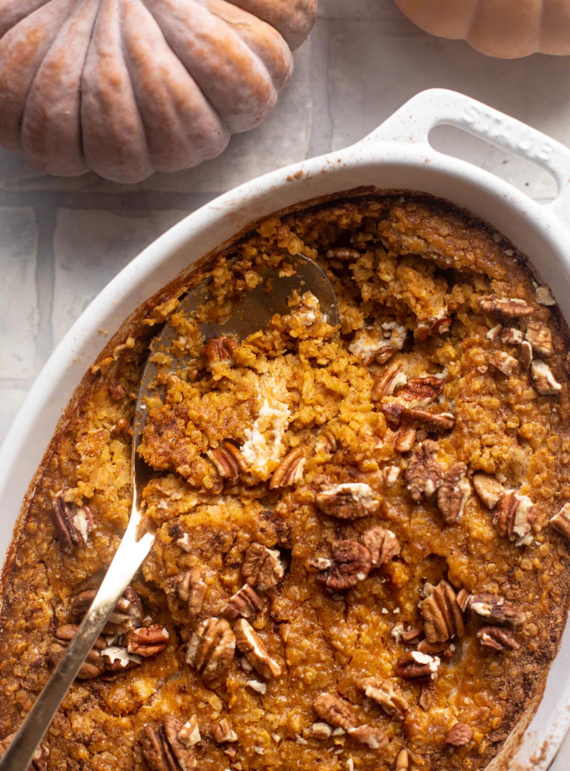 Pumpkin Cheesecake Baked Oatmeal - Baked Pumpkin Oatmeal