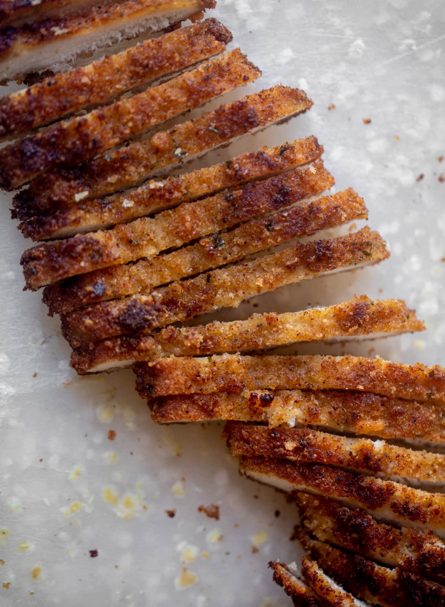 Crispy Chicken Caesar Salad.- Caesar Slaw Salad with Chicken