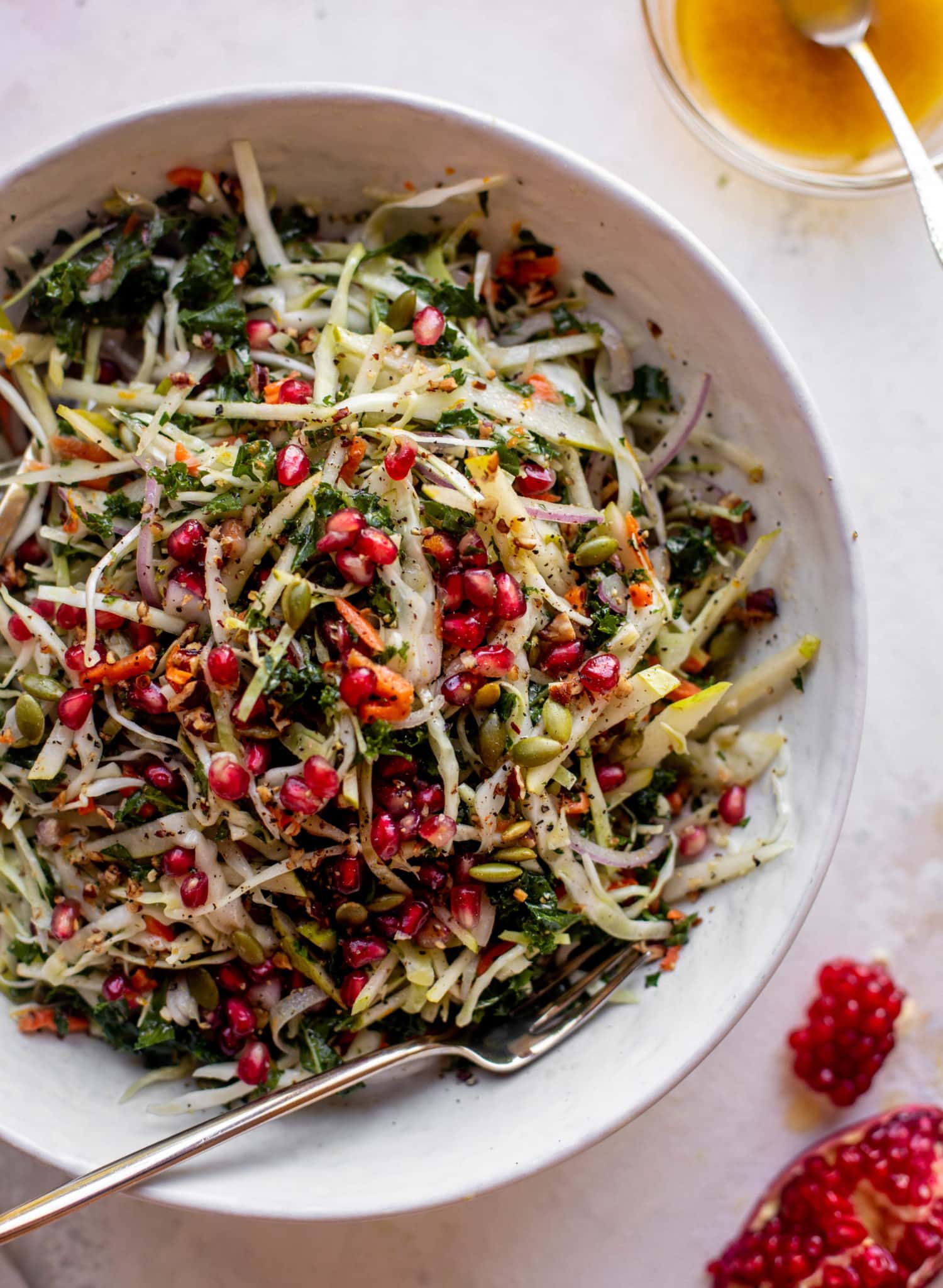 Winter Slaw Recipe - Pear and Pomegranate Winter Slaw