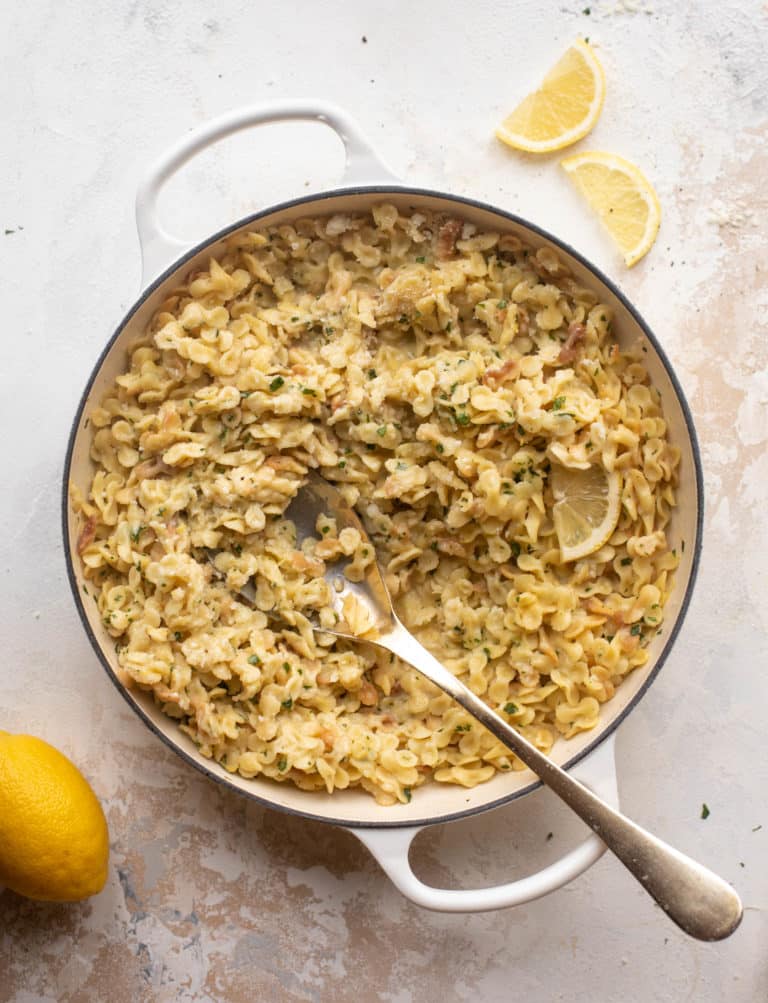 Chicken with Baked Lemon Pasta