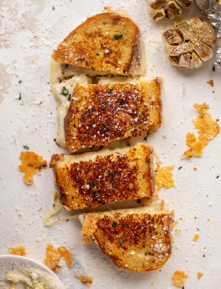 Garlic Bread Grilled Cheese Recipe