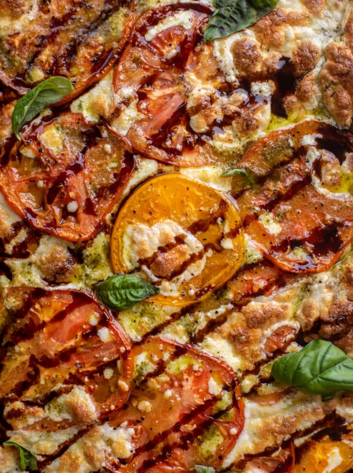 Caprese Puff Pastry - Pesto Caprese Puff Pastry Pizza