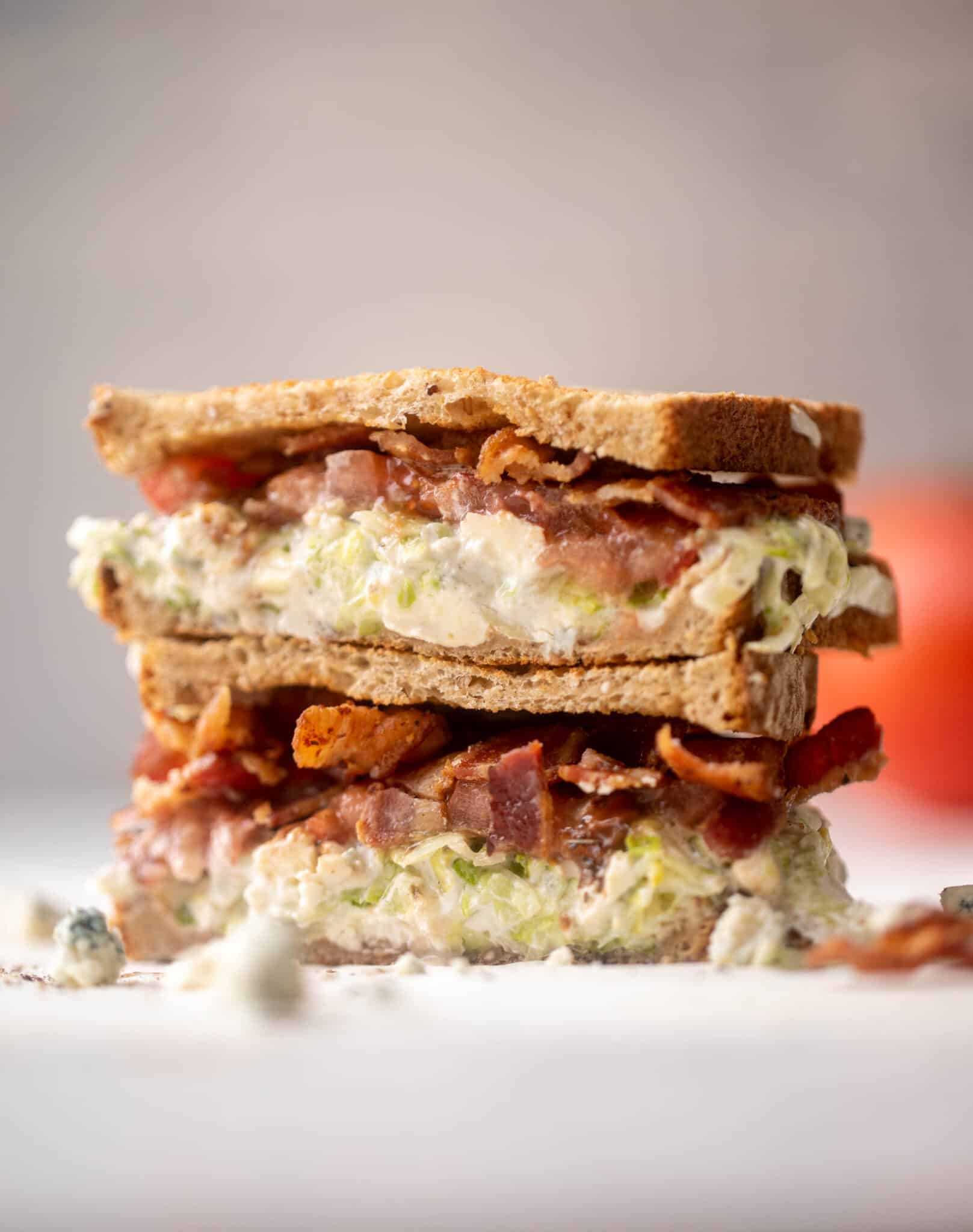 Blue Cheese BLT - Blue Cheese Bacon Lettuce Tomato Sandwich
