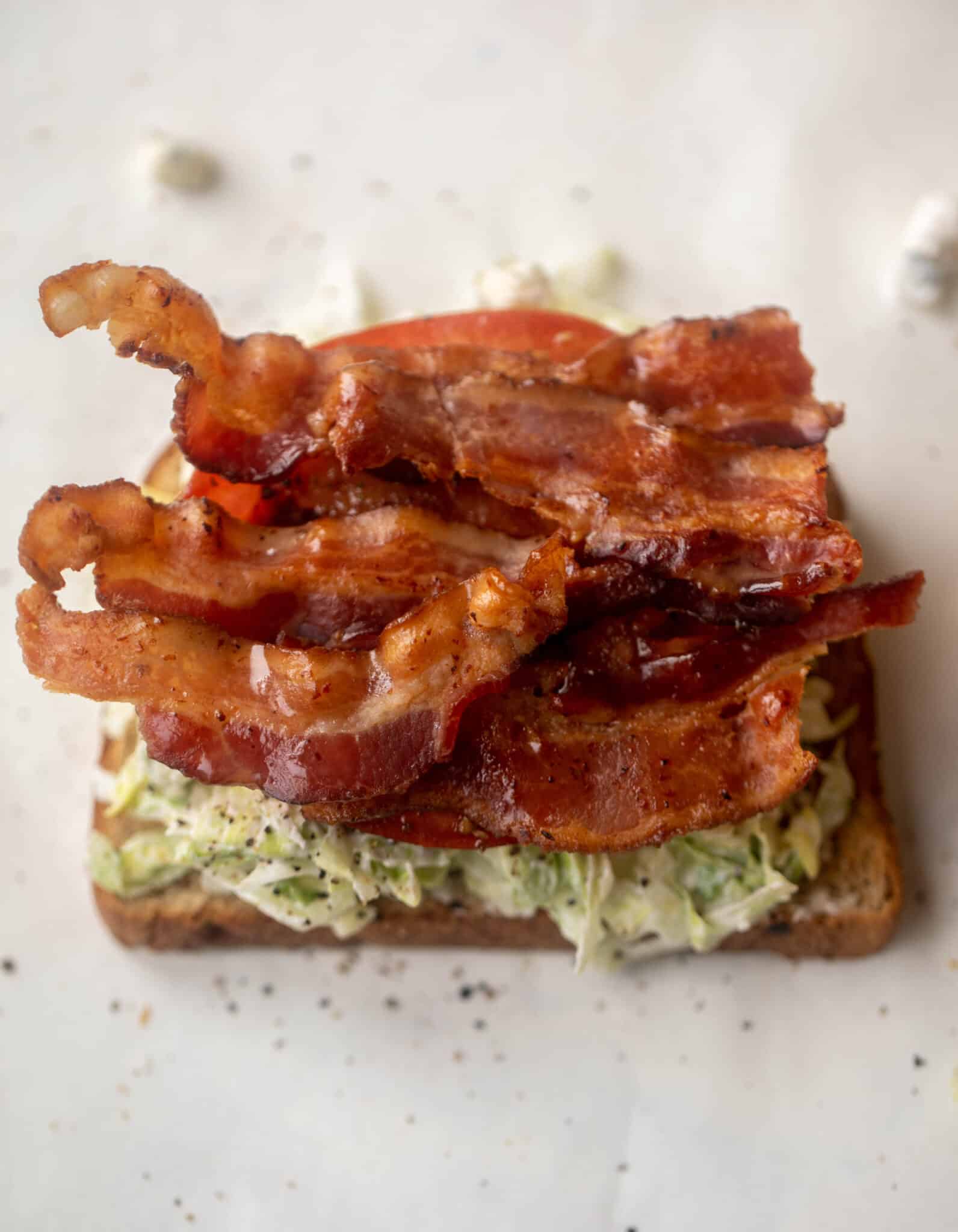 Blue Cheese BLT - Blue Cheese Bacon Lettuce Tomato Sandwich