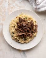 Short Ribs with Risotto - Braised Short Ribs with Scallion Risotto