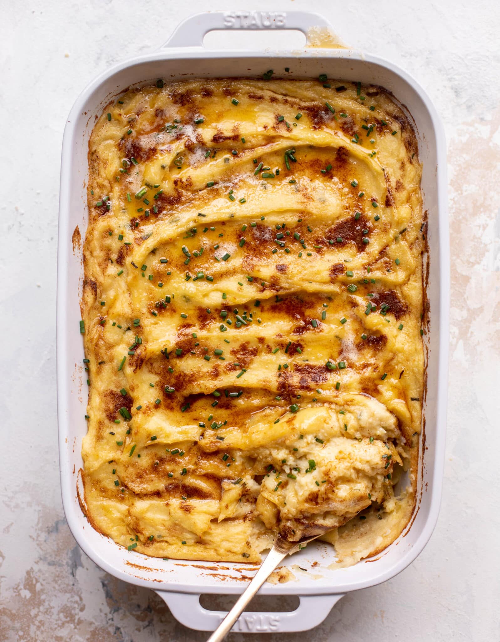 Mashed Potato Bake - Brown Butter and Herb Mashed Potatoes
