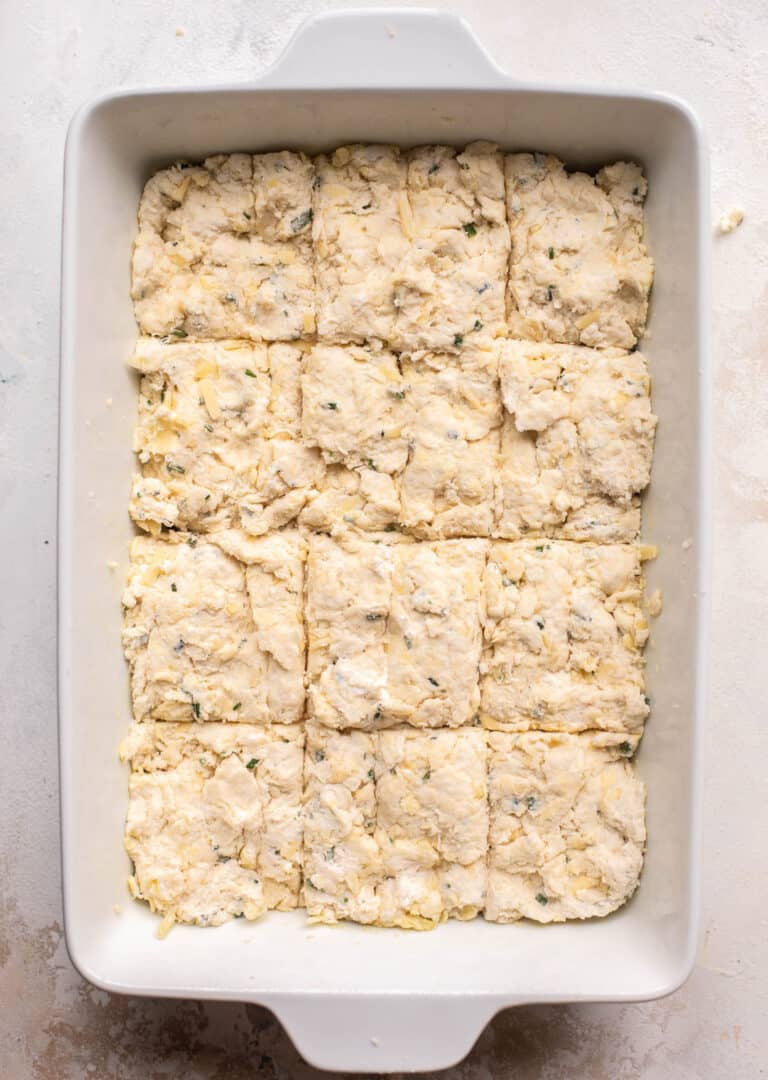 Slab Biscuits Recipe - Gruyere Herb Slab Biscuits