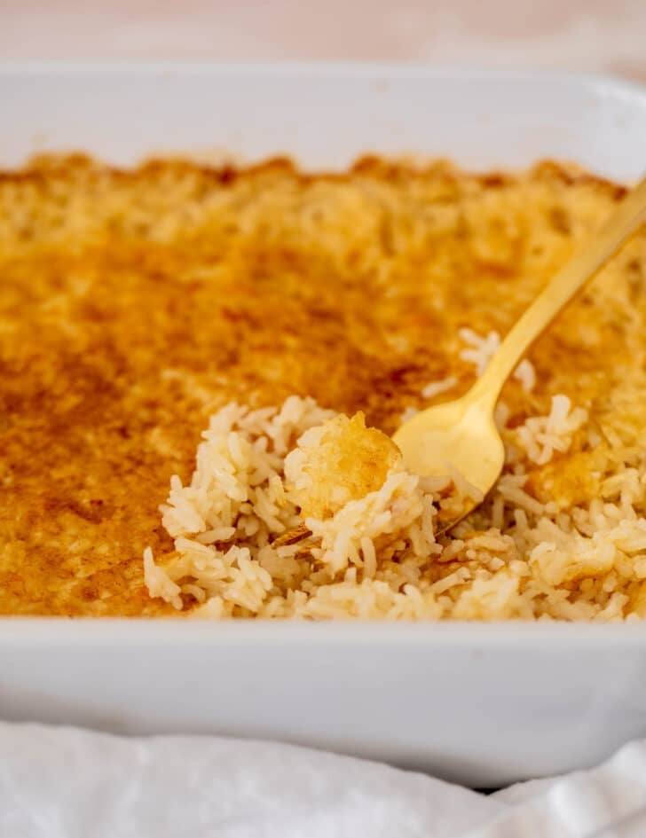 Baked Cheesy Rice