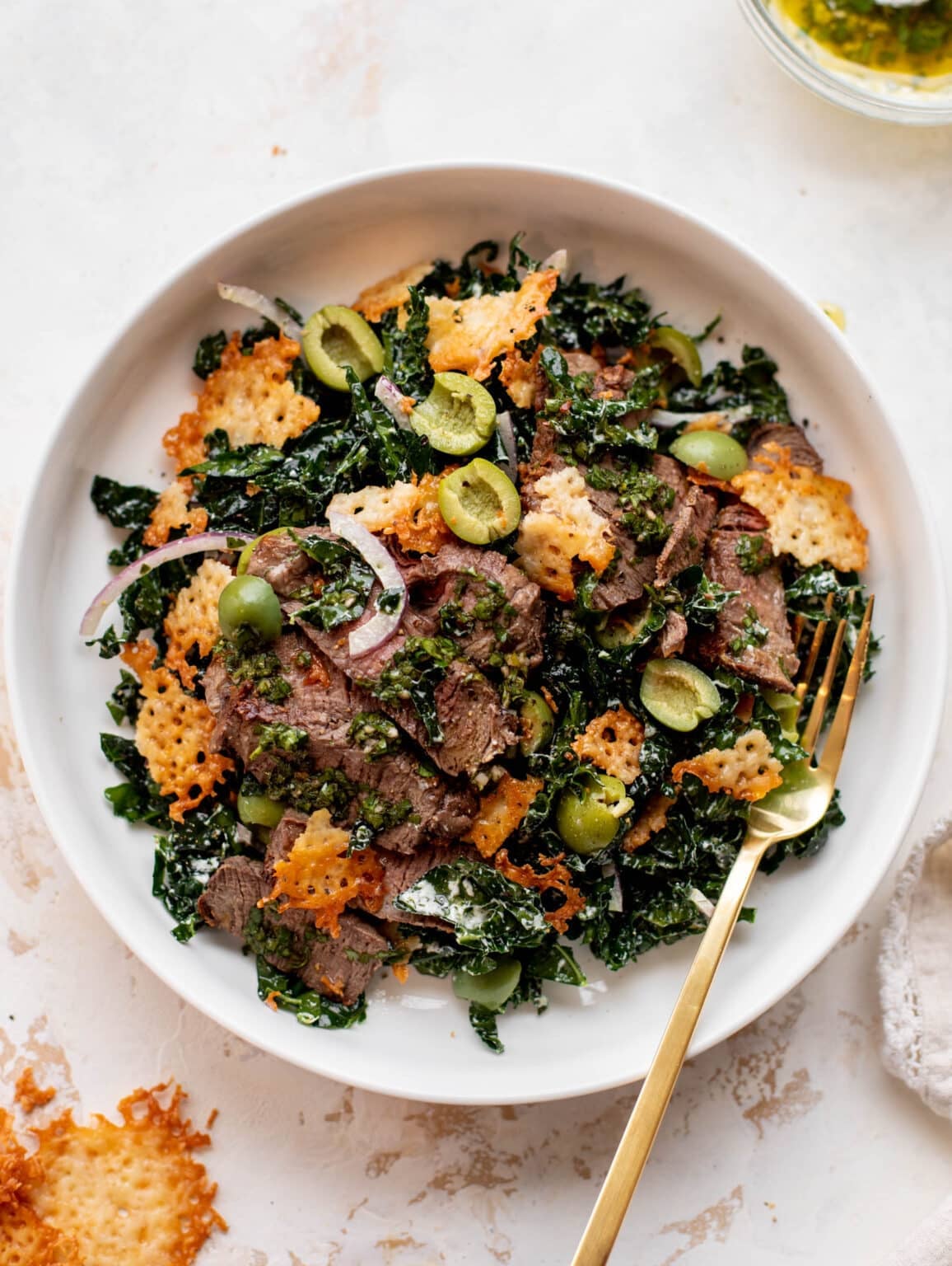 Kale Steak Salad - Chimichurri Kale Steak Salad