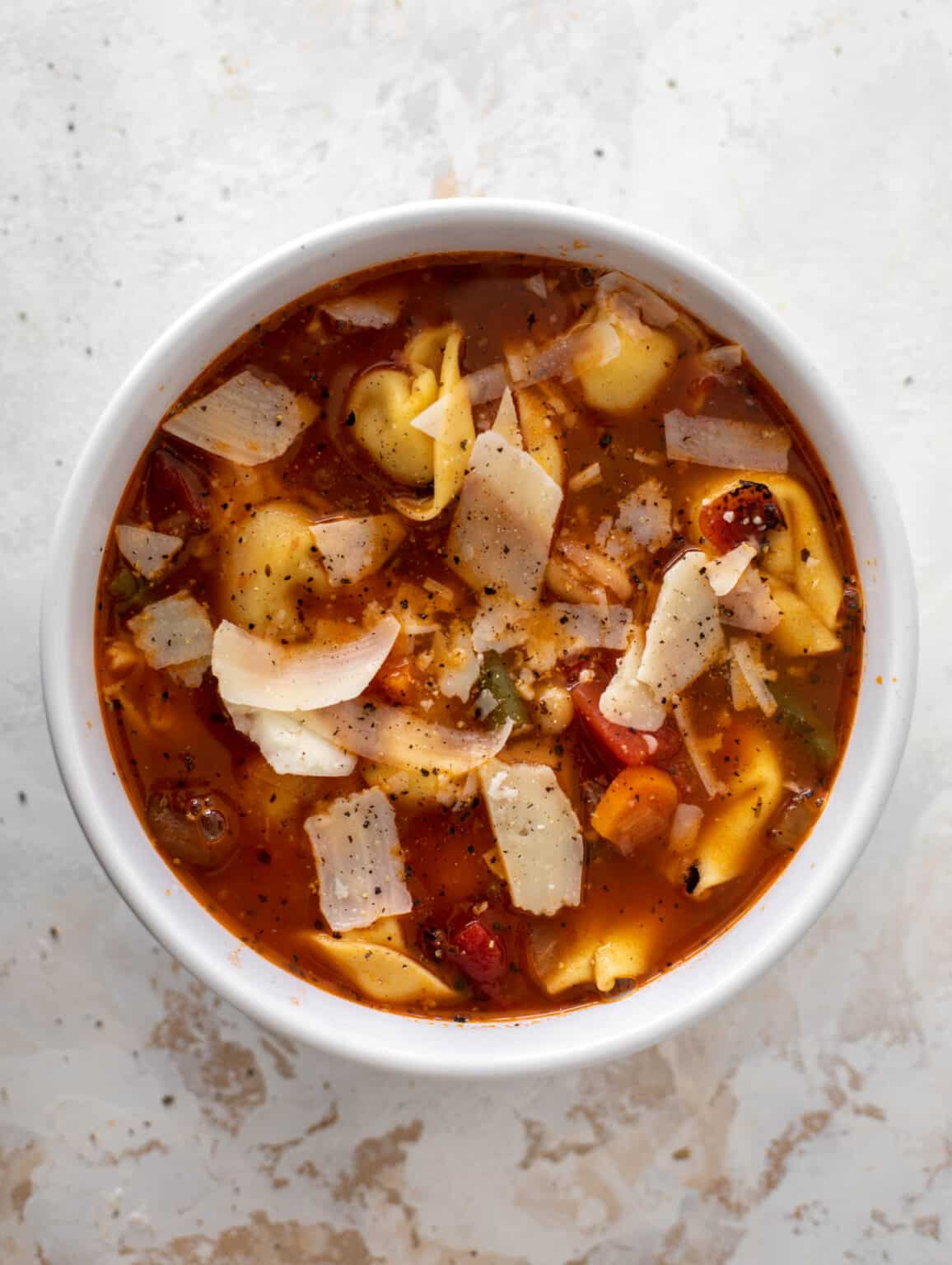 Tortellini Minestrone - Cheese Tortellini Minestrone