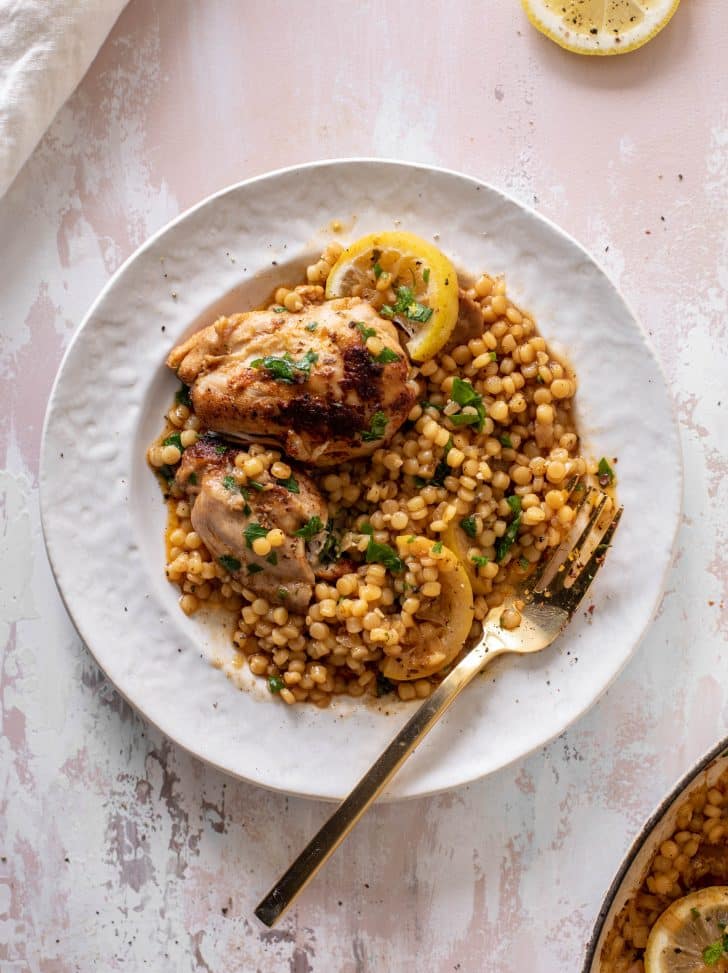 Lemon Chicken and Couscous in One Pan