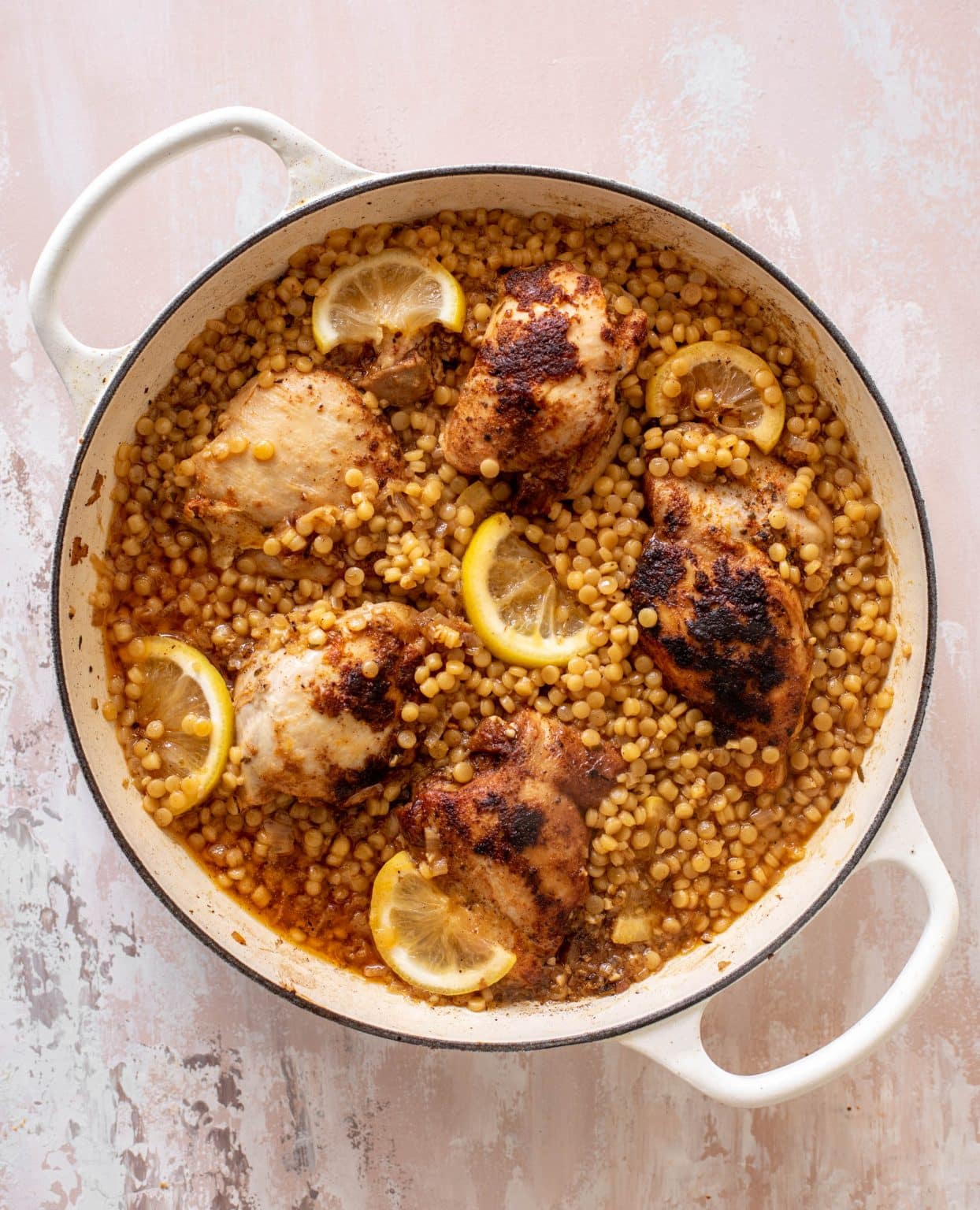 Lemon Chicken and Couscous in One Pan