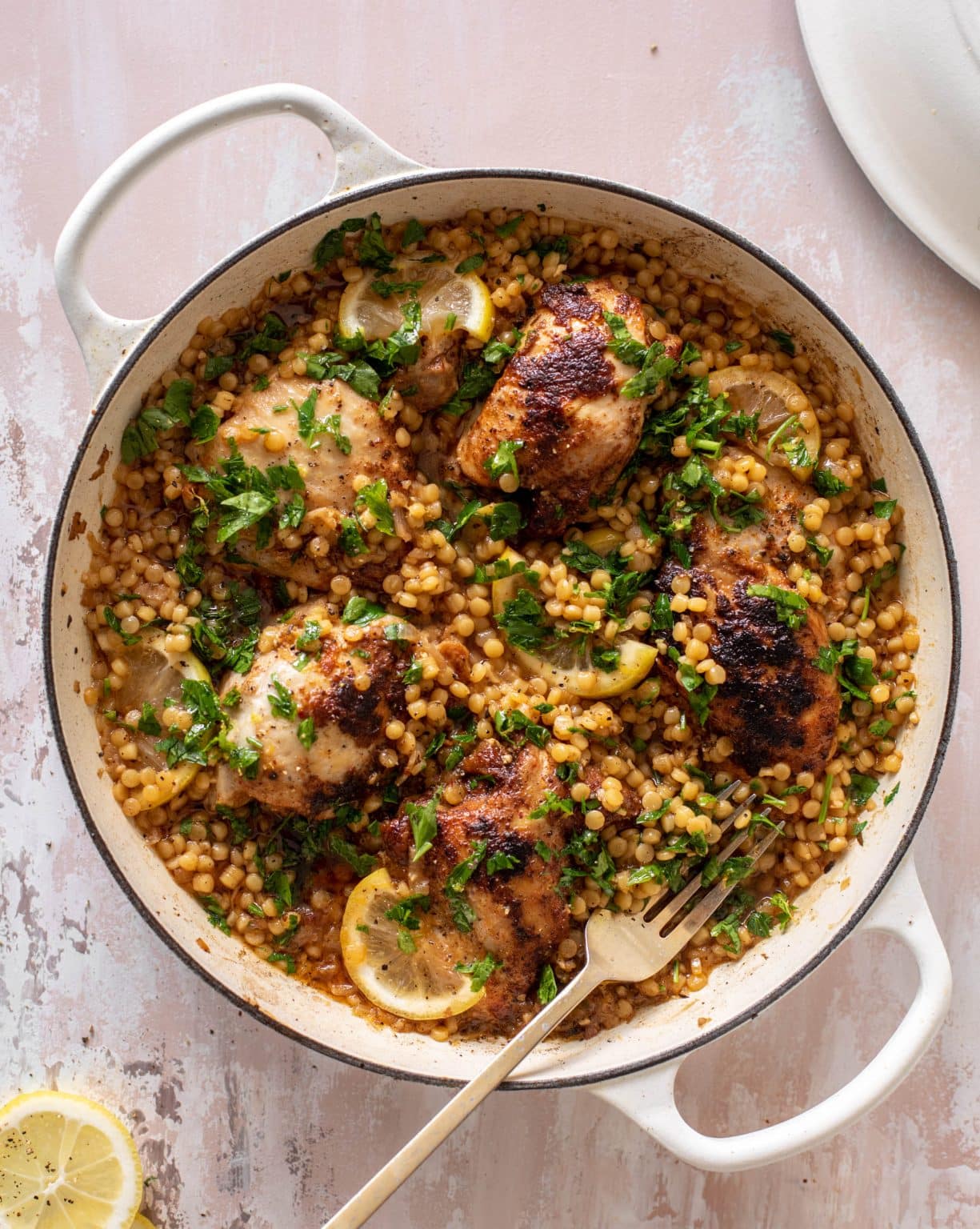 Lemon Chicken and Couscous in One Pan