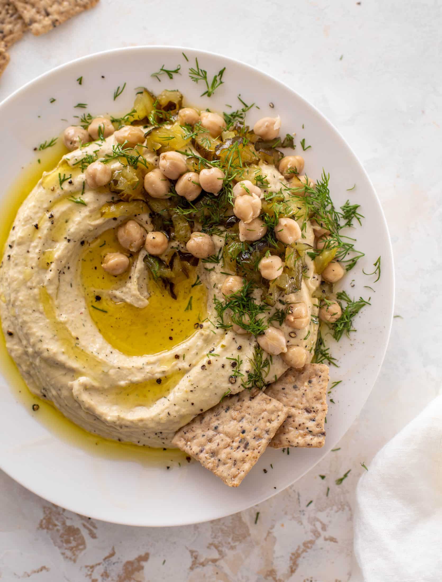 Dill Pickle Hummus