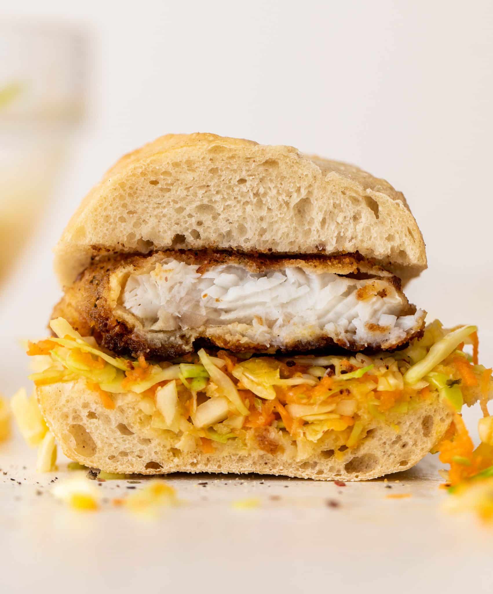 Crispy Fish Sandwiches with Slaw