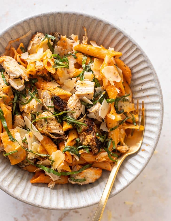 Grilled Chicken Vodka Pasta
