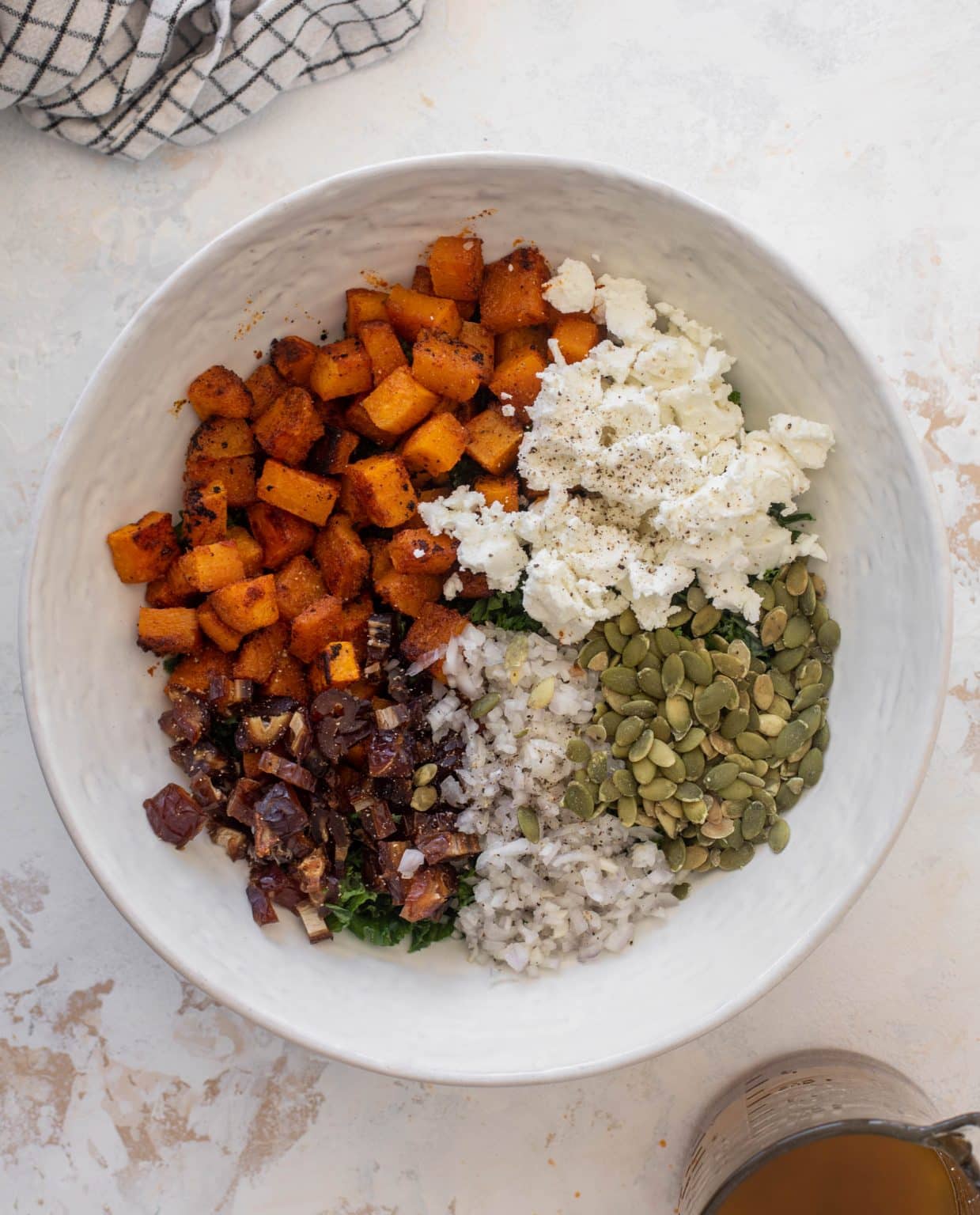 Butternut Squash Chopped Salad with Salted Maple Vinaigrette