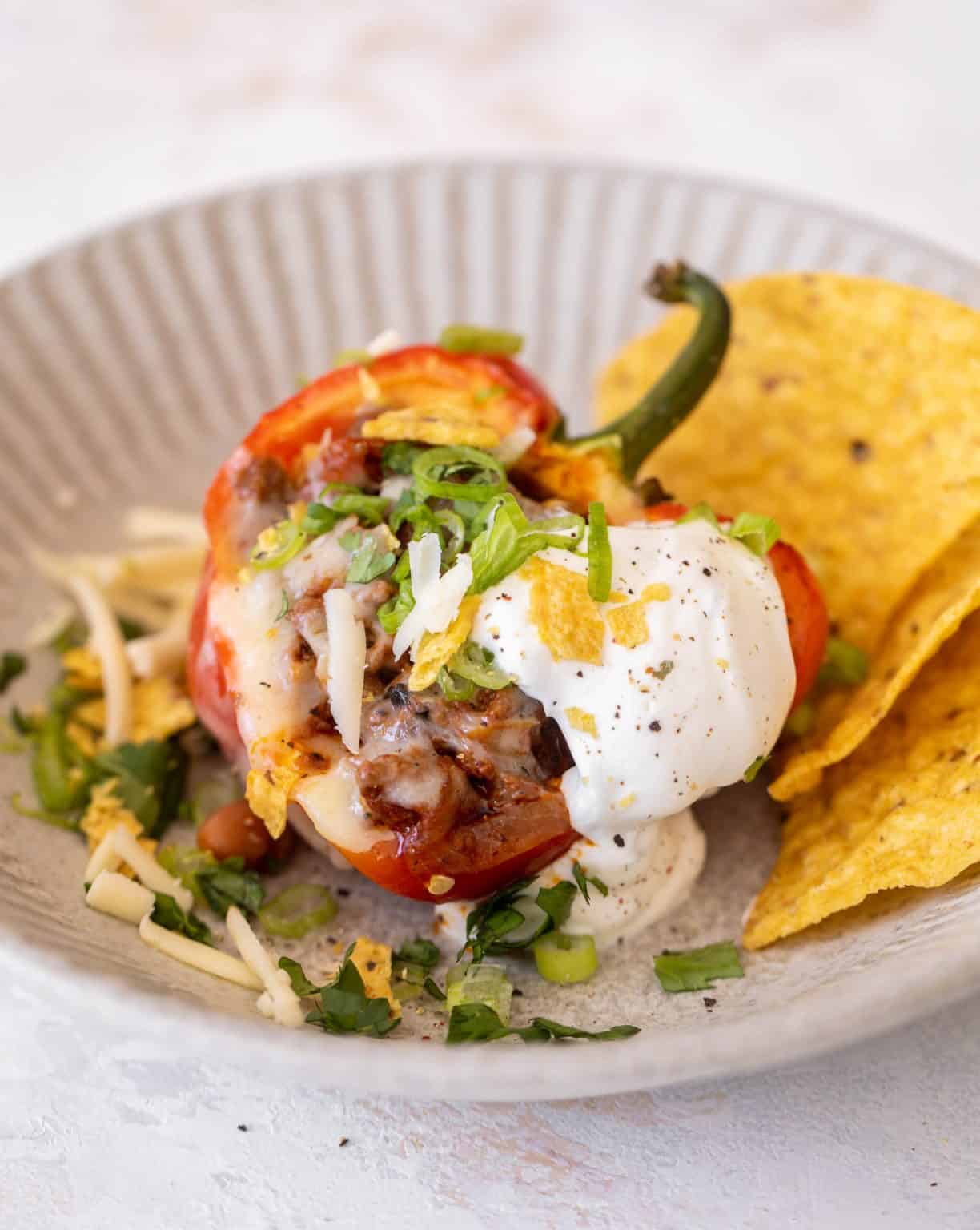 Chili Stuffed Peppers