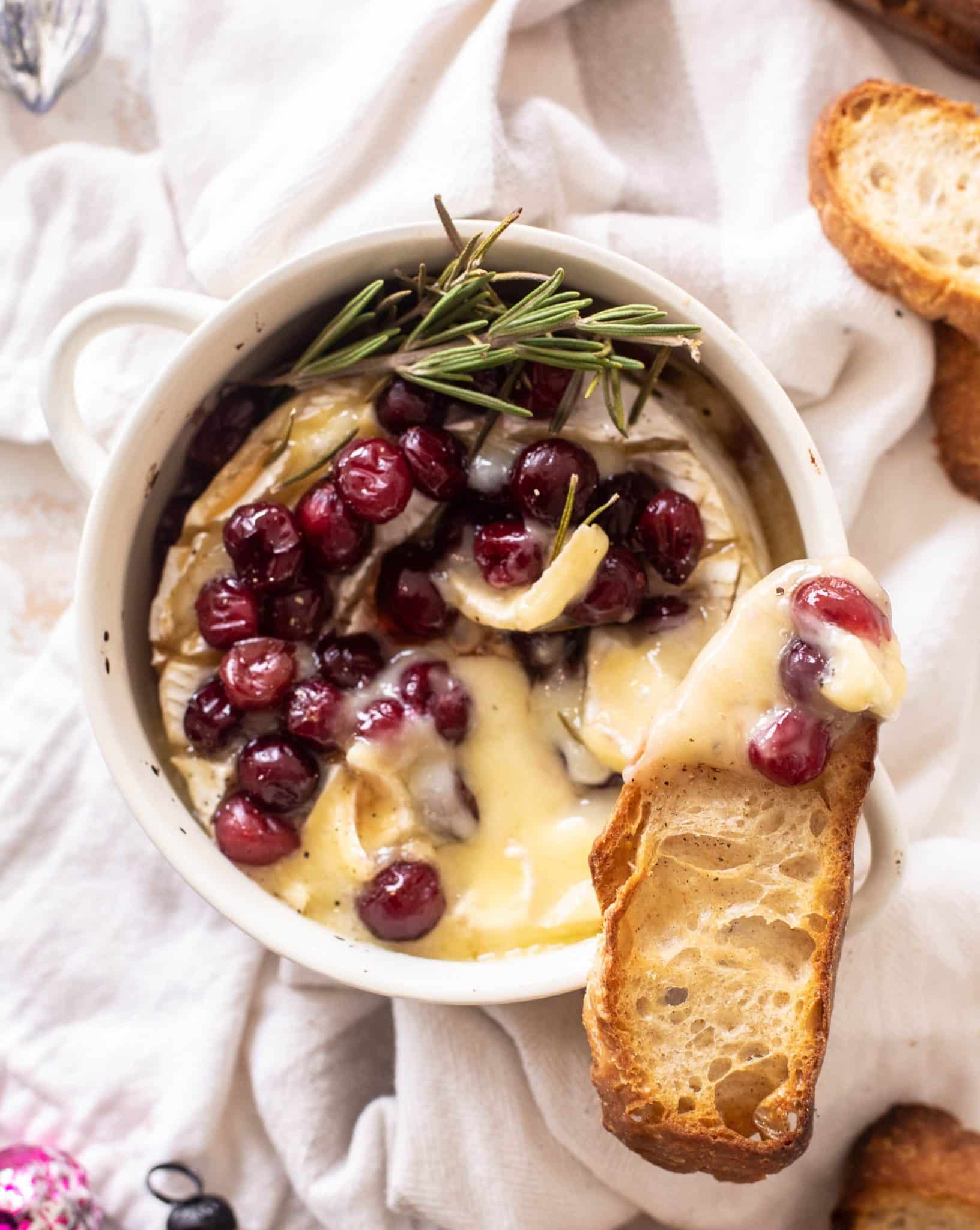 Baked Camembert - Cranberry Christmas Camembert