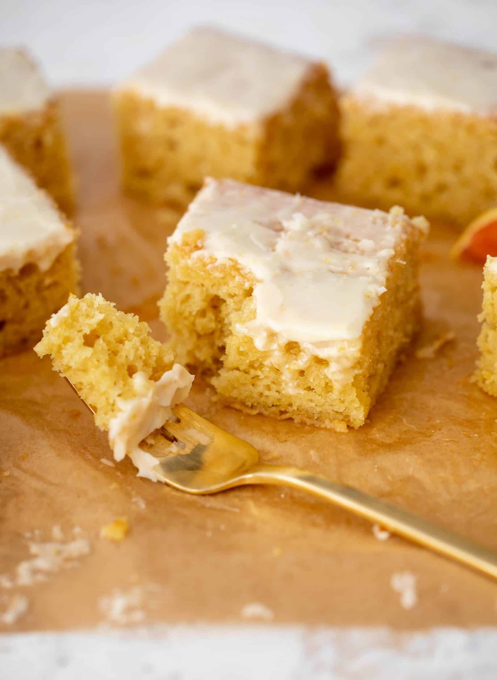 Creamsicle Snack Cake - Orange Snack Cake