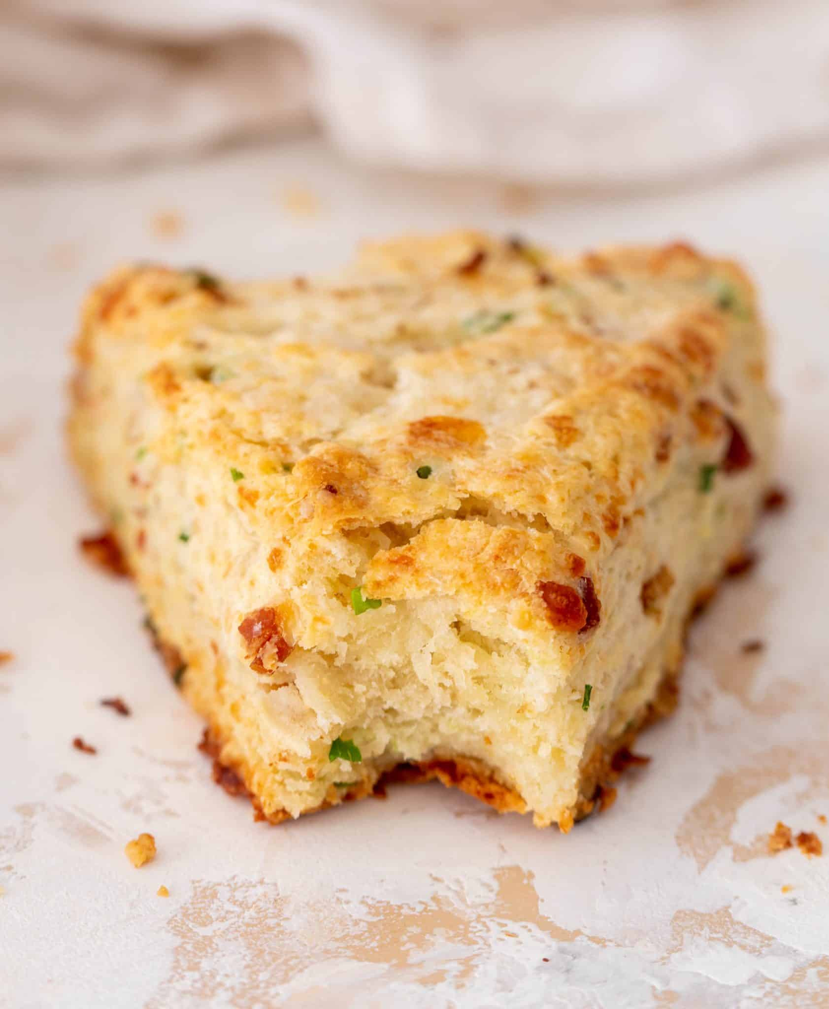 Cheddar Scallion Scones with Bacon